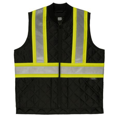 Click here for Tough Duck Quilted Safety Vest Black M prices