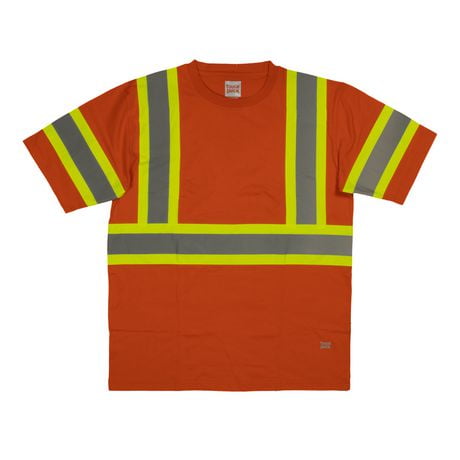 Click here for Tough Duck Short Sleeve Safety T-Shirt Orange Xs prices