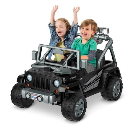 Click here for Mattel Power Wheels Jeep Wrangler Willys Black prices