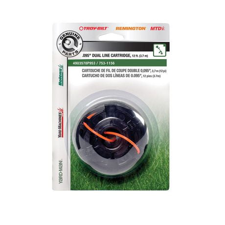 Click here for Mtd Oem .095-Inch Dual Trimmer Line Black 0 prices