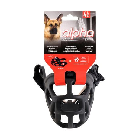 Alpha by Zeus Dog Muzzle, Size 4, Large - Walmart.ca