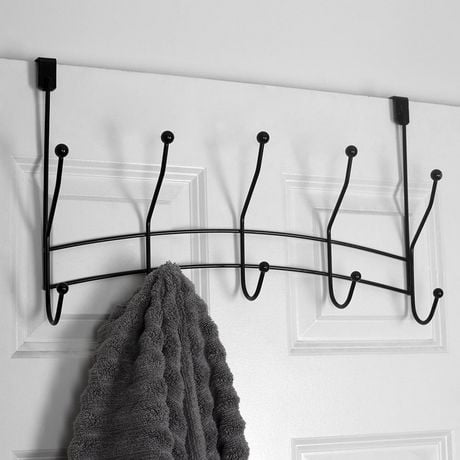 Click here for Home Basics Shelby 5 Hook Over The Door Hanging Ra... prices