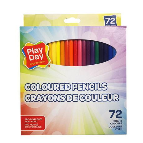 Click here for Play Day 72Ct Colour Pencils In Window Paper Box A... prices