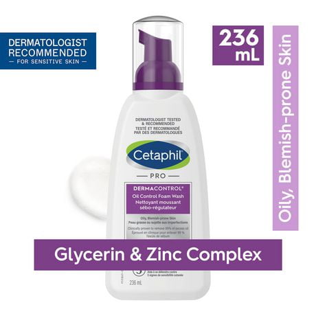 Cetaphil PRO Dermacontrol Oil Control Foam Wash | For Oily Blemish ...