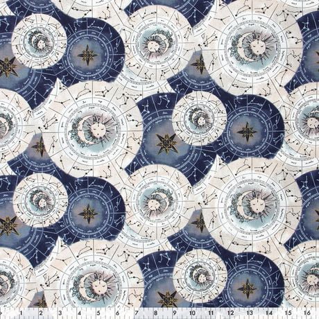 Click here for Fabric Creations Dark Blue Night Sky With Celestia... prices