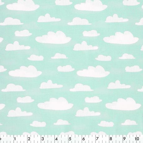 Click here for Fabric Creations Light Turquoise With White Clouds... prices