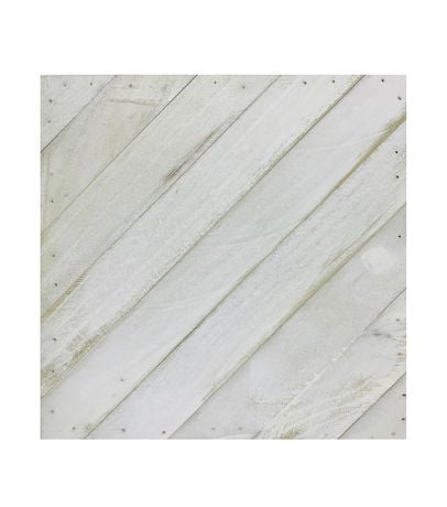 Click here for Hampton Art 12X12 Diagonal Plank White prices