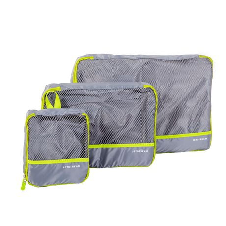 JetStream® Packing Cubes Set of 3, lime trim | Walmart Canada