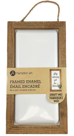 Click here for Hampton Art Rustic Framed White Enamel 8X15 prices