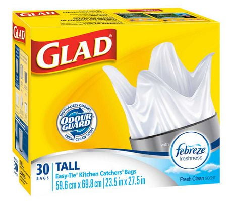 Glad Tall Kitchen Catcher Bags 30 Ct - Walmart.ca