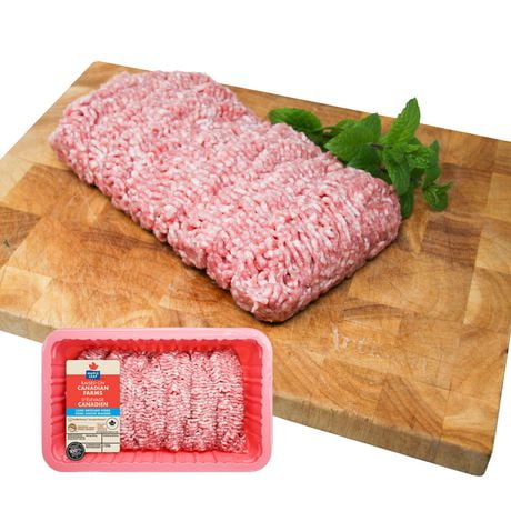 Maple Leaf Lean Ground Pork, 1 tray, Value Pack, 0.90 - 1.20 kg ...