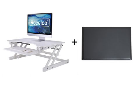 Click here for Rocelco 32 Height Adjustable Standing Desk Convert... prices