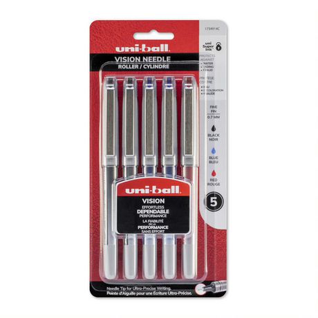 Click here for Uni-Ball Vision Needle Roller 5 Pack Assorted .7 M... prices