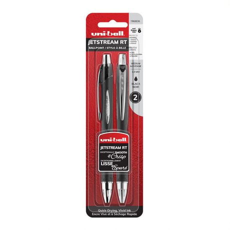 Click here for Uni-Ball Jetstream Rt Ballpoint Pen 2 Pack Black 1... prices