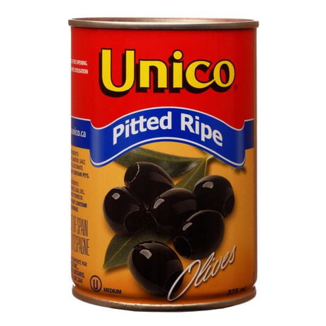Unico Med Black Pitted Olives, 375 mL - Walmart.ca