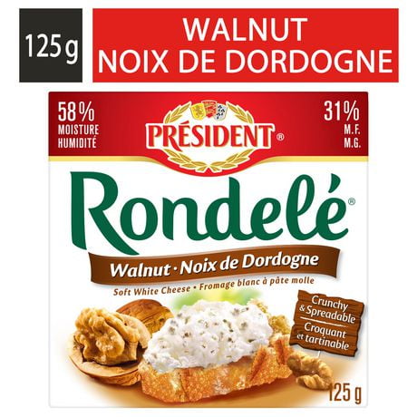 Président Rondelé Soft Cheese Walnut - Walmart.ca