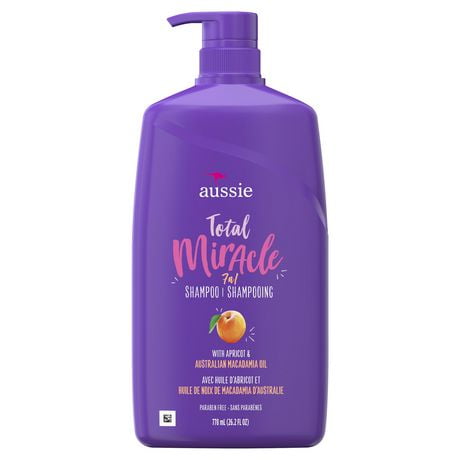 Aussie Total Miracle with Apricot & Macadamia Oil, Paraben Free Shampoo ...