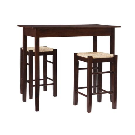 Click here for Linon Ryder Three Piece Tavern Set Espresso # prices