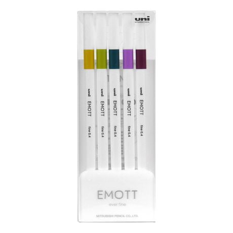 Click here for Uni-Ball Emot Straw Yellow  Apple Green  Blue Gree... prices