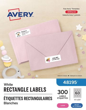 Avery White Rectangular Labels | Walmart Canada