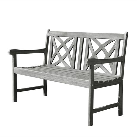 Click here for Vifah Malibu Outdoor Patio 4-Foot Wood Garden Benc... prices