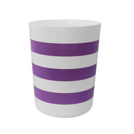 Click here for Mainstays Trash Bin Purple With White 9.5 prices