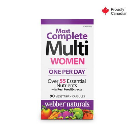 Webber Naturals® Women's Most Complete Multi, 90 Vegetarian capsules ...