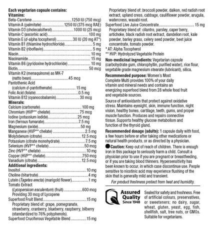 Webber Naturals® Women's Most Complete Multi | Walmart Canada