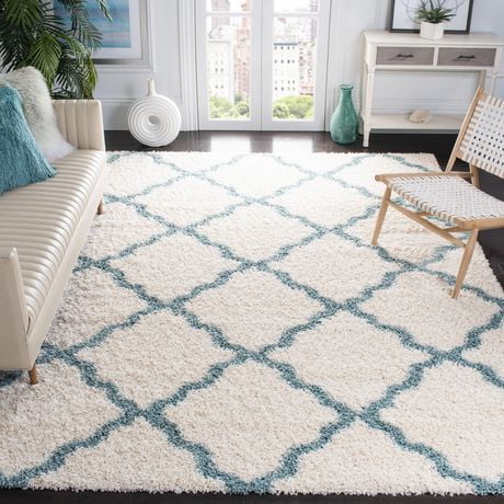 Click here for Safavieh Dallas Logan Geometric Shag Area Rug Ivor... prices