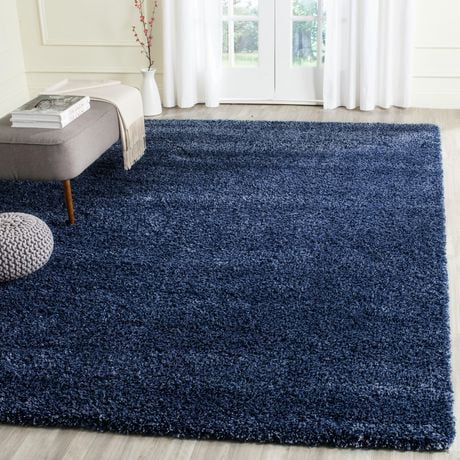 Click here for Safavieh California Solid Plush Shag Area Rug Navy... prices