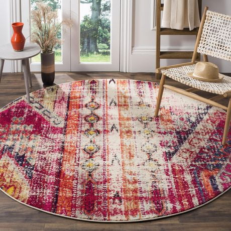 Click here for Safavieh Monaco Risto Abstract Area Rug Magenta /... prices