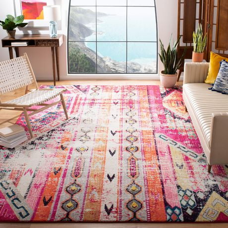 Click here for Safavieh Monaco Risto Abstract Area Rug Magenta /... prices