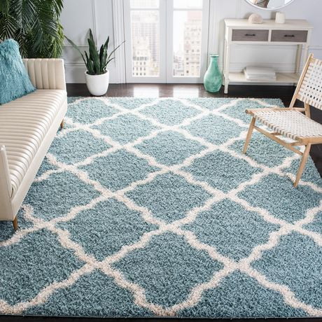 Click here for Safavieh Dallas Logan Geometric Shag Area Rug Seaf... prices