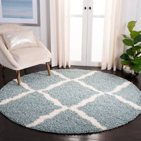 Click here for Safavieh Dallas Logan Geometric Shag Area Rug Seaf... prices