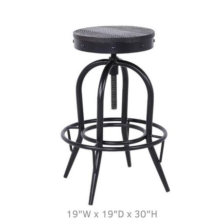 Click here for Take Me Home Furniture Black Bar Stool With Adjust... prices