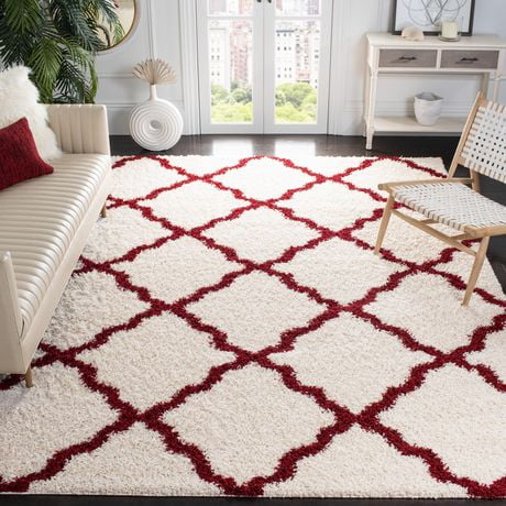 Click here for Safavieh Dallas Logan Geometric Shag Area Rug Ivor... prices