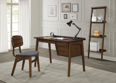 Click here for Topline Home Furnishings Grey Walnut Desk And Book... prices