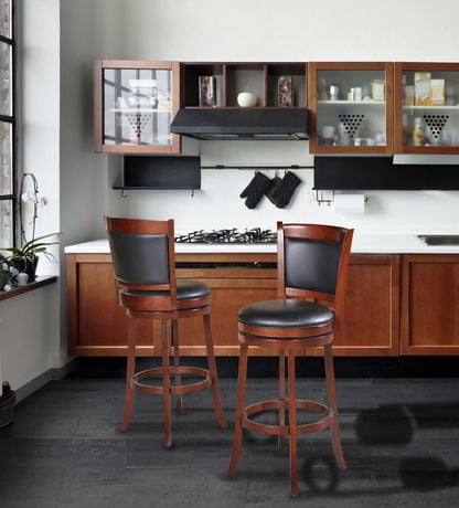 Click here for Topline Home Furnishings Dark Cherry 29 Bar Stools... prices