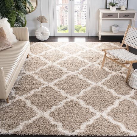 Click here for Safavieh Dallas Logan Geometric Shag Area Rug Beig... prices