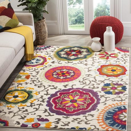 Click here for Safavieh Monaco Savannah Floral Area Rug Ivory / M... prices