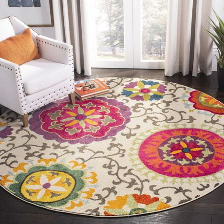 Click here for Safavieh Monaco Savannah Floral Area Rug Ivory / M... prices