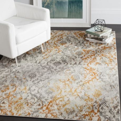Click here for Safavieh Madison Laila Damask Area Rug Cream / Ora... prices