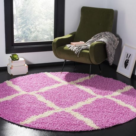 Click here for Safavieh Dallas Logan Geometric Shag Area Rug Pink... prices