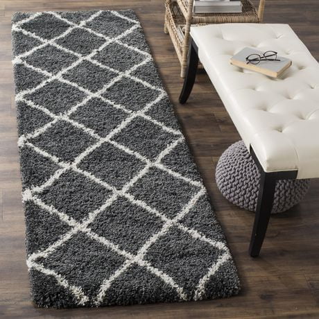 Click here for Safavieh Hudson Amias Geometric Shag Area Rug Dark... prices