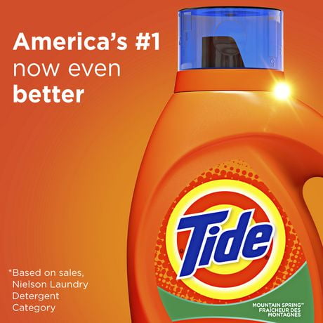 Tide Mountain Spring Scent Liquid Laundry Detergent | Walmart Canada