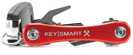 Click here for Keysmart Rugged Aluminum Key Holder - Red Red  Sil... prices