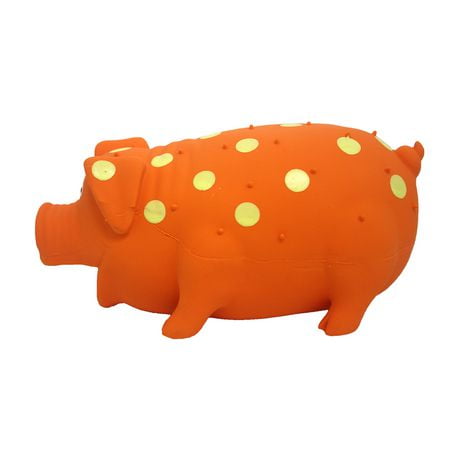 Stuffed latex polka dotted pig that grunts when squeezed. | Walmart Canada