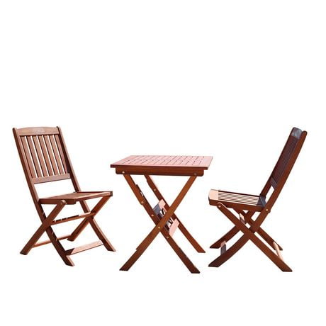 Click here for Vifah Malibu 3-Piece Wood Outdoor Patio Bistro Set... prices