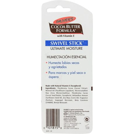 Palmer's Cocoa Butter Formula with Vitamin E Swivel Stick, Moisturizing ...