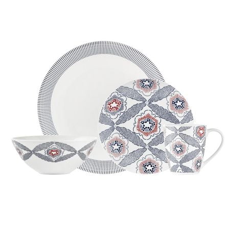 Click here for Safdie & Co. Fez Round Rim 16Pc Dinnerset Multi Un... prices